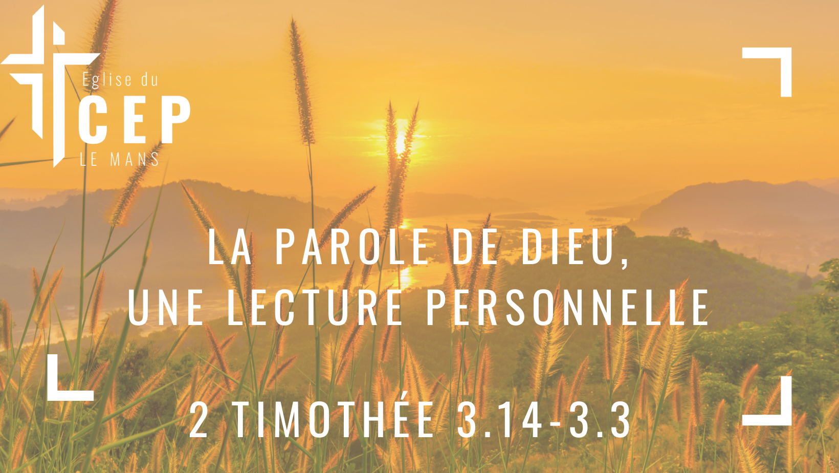 La Parole de Dieu, une lecture personnelle - Eglise Protestante ...